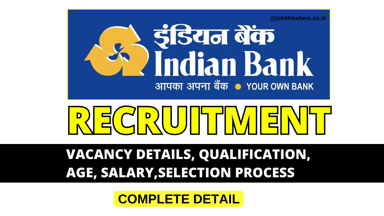 Indian Bank Recruitment 2024 Notification Out! 1500 Vacancies, Apply ...