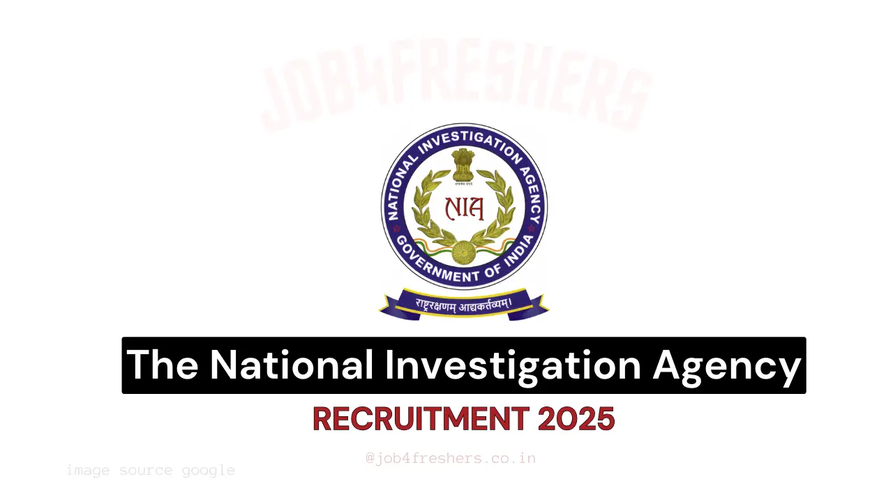 Apply Offline for NIA Recruitment | Total 98 Vacancies | Job4freshers