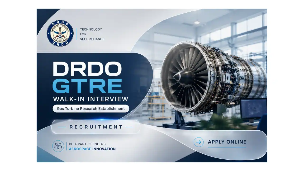 DRDO GTRE Walk-in Interview Recruitment 2026 – 150 Exciting Apprentice ...